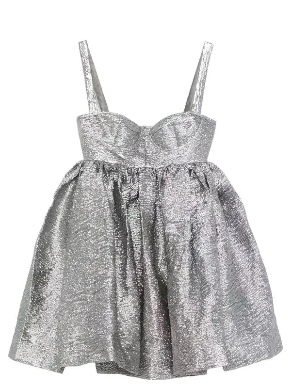 Cecilie Bahnsen Onique Mini Dress - Silver