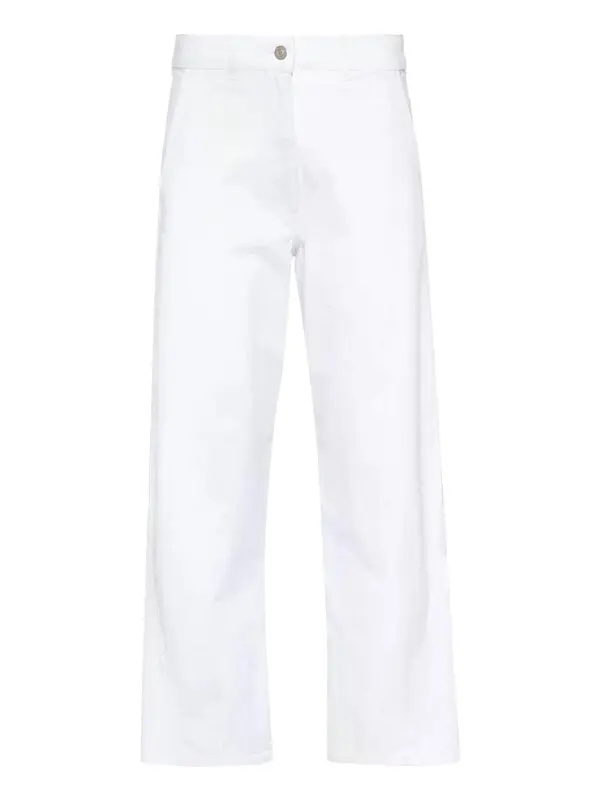 Fabiana Filippi High-rise Straight-leg Denim - White