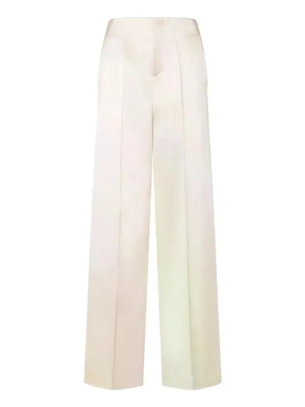 Philosophy Di Lorenzo Serafini Satin Straight-leg Trousers - Neutrals