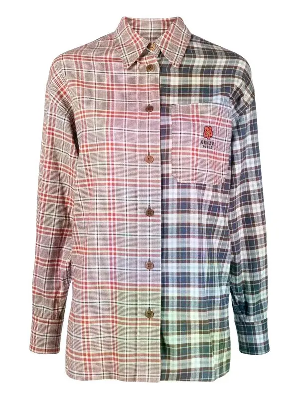 Kenzo Mix-print Shirt - Red