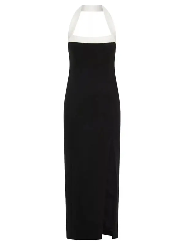 NICHOLAS Jane Halterneck Midi Dress - Black