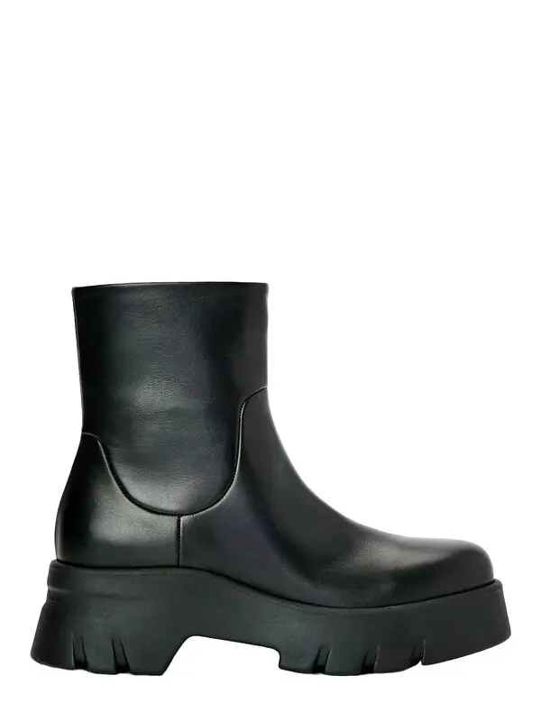GIANVITO ROSSI Montey Leather Ankle Boots - Black