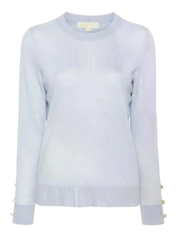 Michael Kors Fine-knit Merino Wool Jumper - Blue