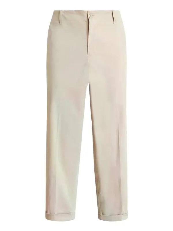 Etro Straight-leg Cropped Trousers - Neutrals