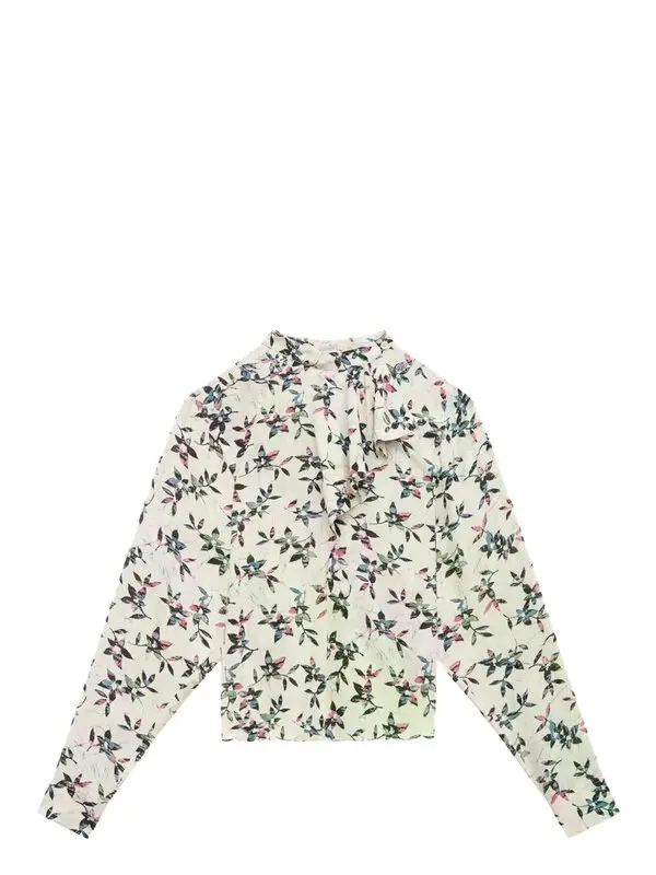 MARANT ETOILE Vilda Floral-print Blouse - Neutrals