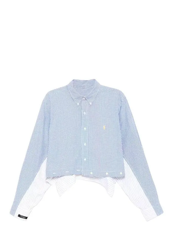 PROTOTYPES Cropped Shirt - Blue