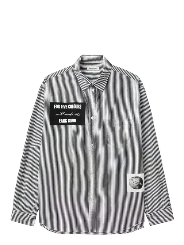 Undercover Striped Shirt - Black