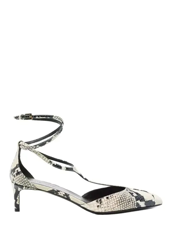 Khaite Mia T-strap Sandals - Neutrals