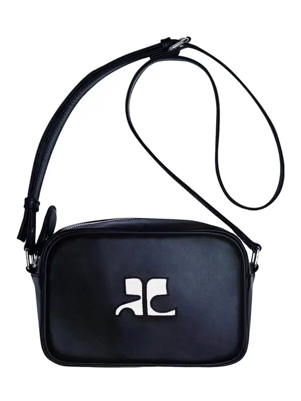 COURREGES Reedition Leather Camera Bag - Blue