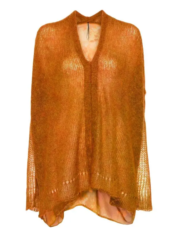 Masnada Scollo V-neck Jumper - Orange