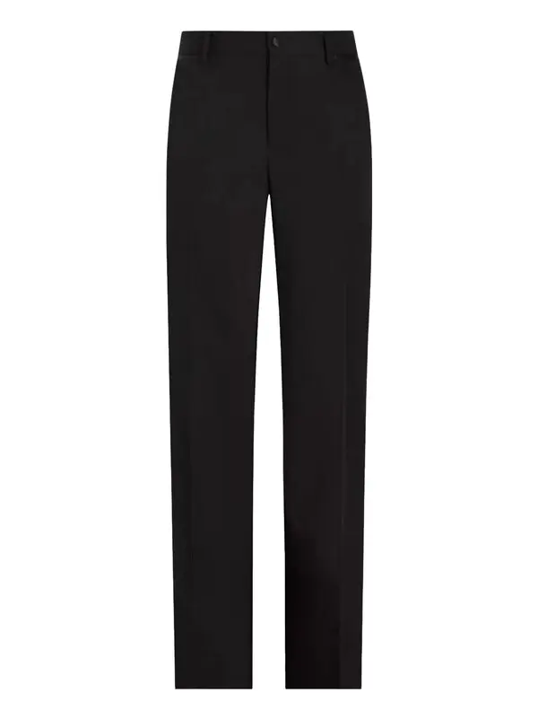 Dolce & Gabbana Gabardine Tuxedo Trousers - Black