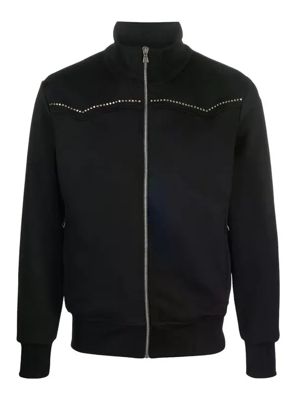 Palm Angels Monogram-appliqué Track Jacket - Black