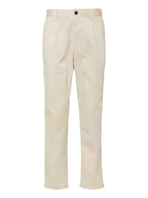 Incotex Tapered-leg Cotton Chino Trousers - Neutrals