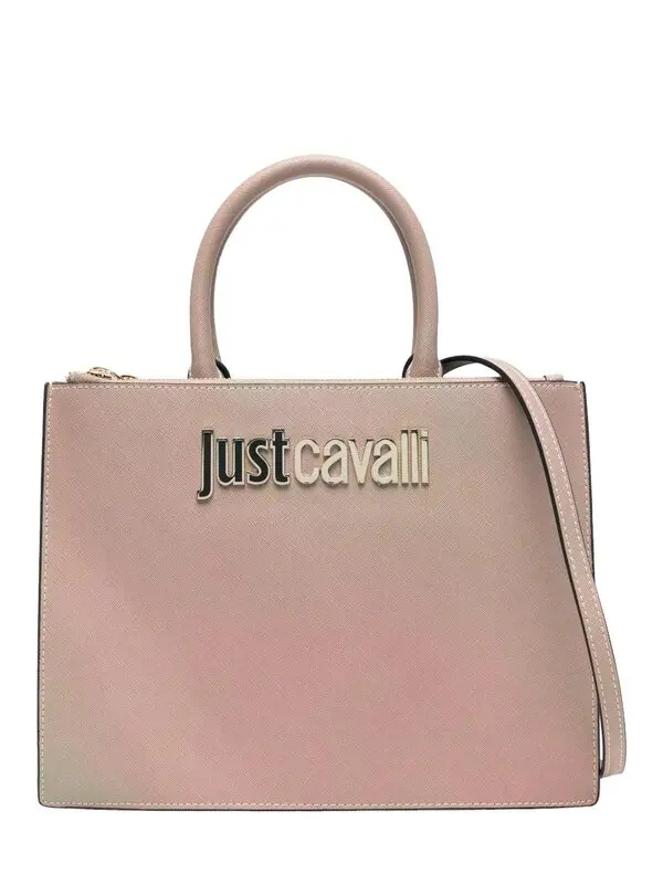 Just Cavalli Logo Lettering Tote Bag - Neutrals