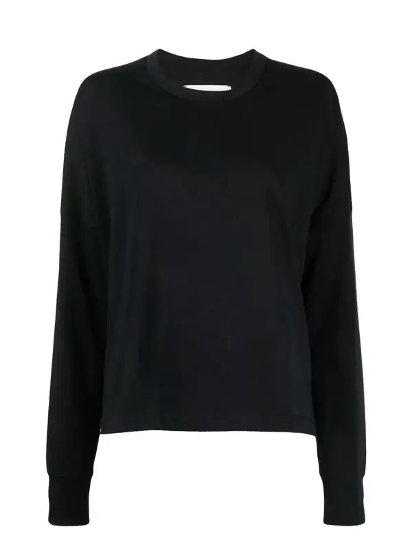 Studio Nicholson Crew-neck Long-sleeve Sweatshirt - Black