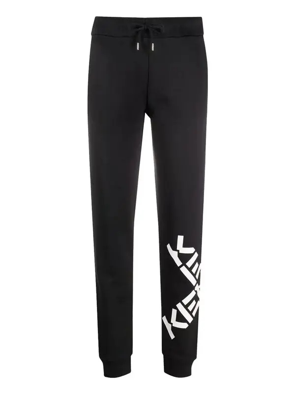 Kenzo Logo Printed Joggers - Black
