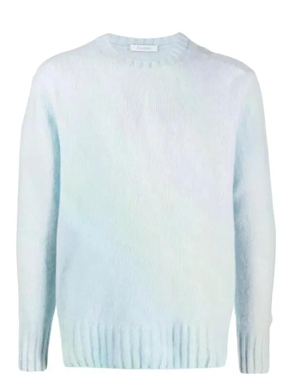 CRUCIANI Crew-neck Fine-knit Jumper - Blue