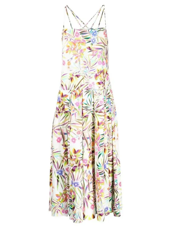 BAMBAH Sarah Floral-print Midi Dress - Multicolour