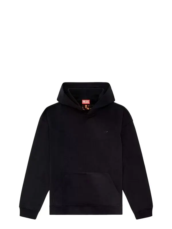 DIESEL® S-boxt-hood Cotton Hoodie - Black