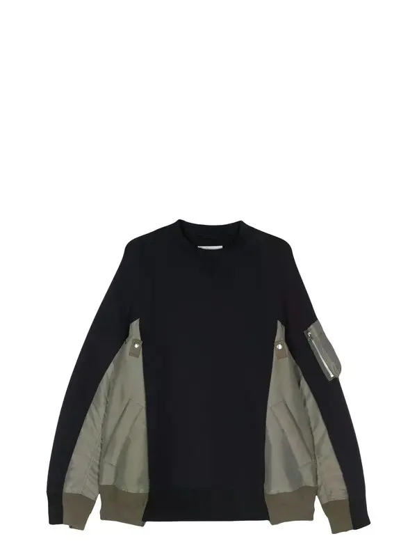 Sacai Paneled Sweatshirt - Blue