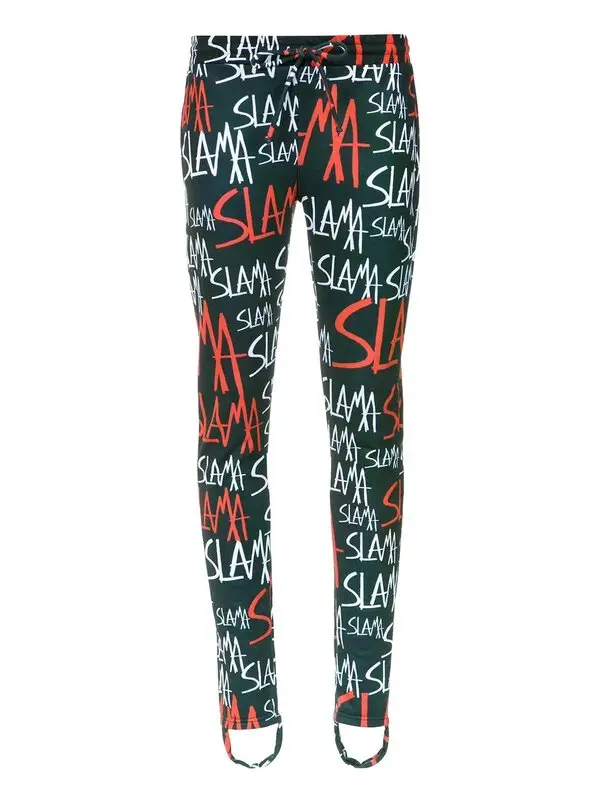 AMIR SLAMA Stirrup Track Trousers - Black