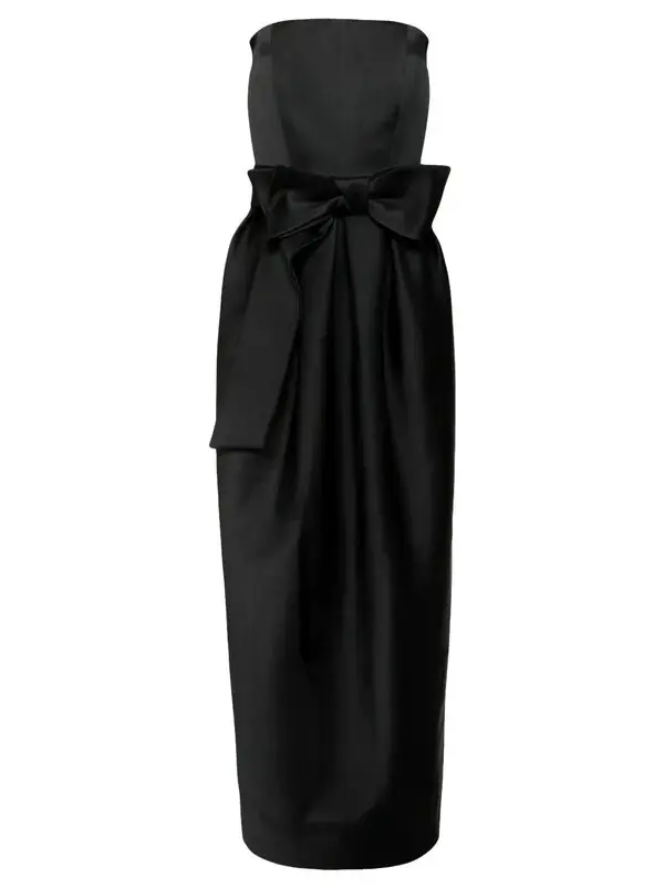 Dice Kayek Strapless Bow-detail Gown - Black