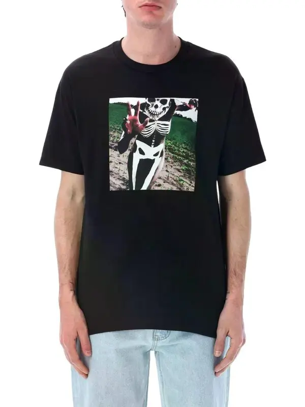 PLEASURES Cotton T-shirt - Black