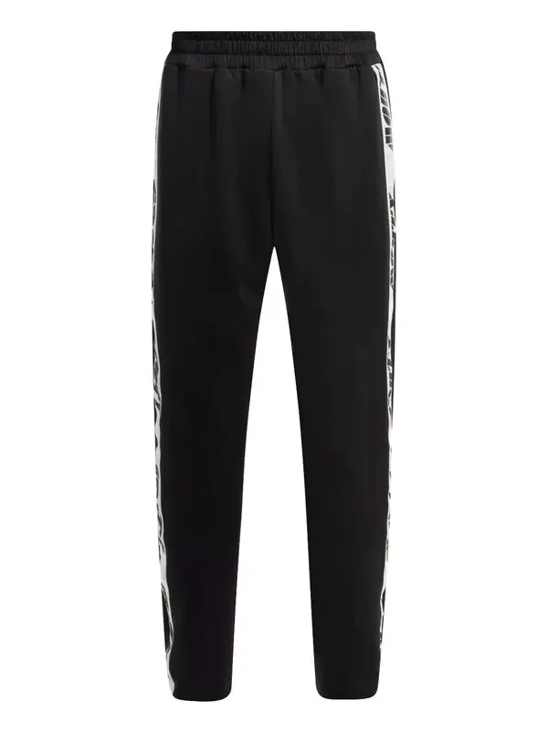 MOUTY Logo-print Elasticated-waist Track Pants - Black