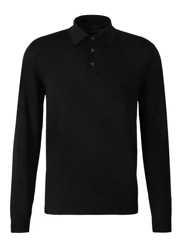 ZANONE Fine-knit Polo Shirt - Blue