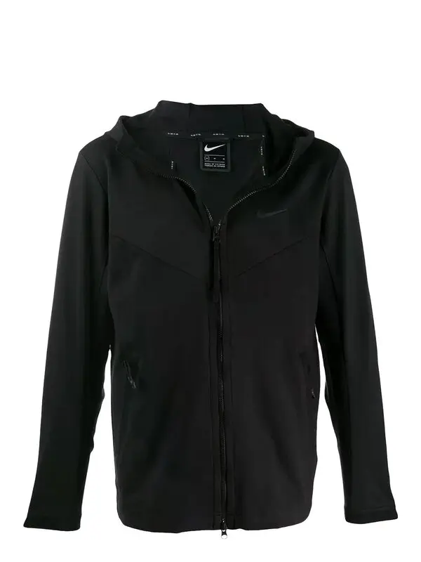 Nike Hooded Jersey Jacket - Black
