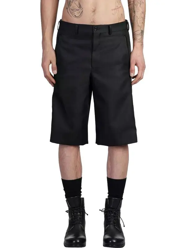 Comme Des Garçons Zip-detailing Shorts - Black