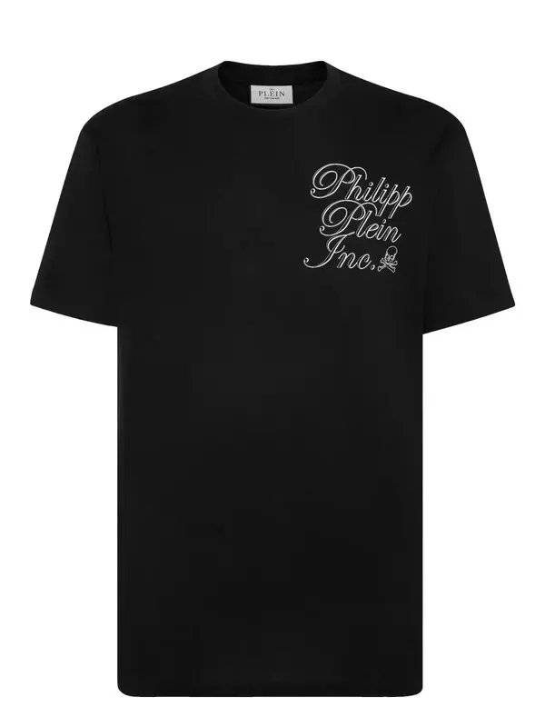 Philipp Plein Logo-print Cotton T-shirt - Black