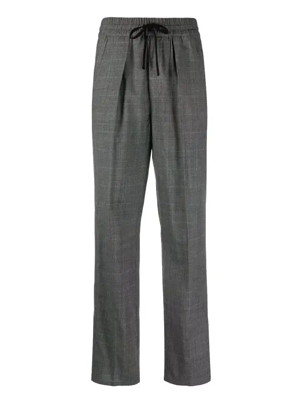 MARANT ETOILE Priska High-waist Plaid Trousers - Grey