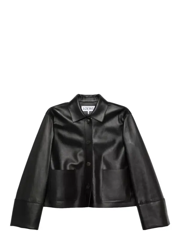 Loewe Leather Jacket - Black
