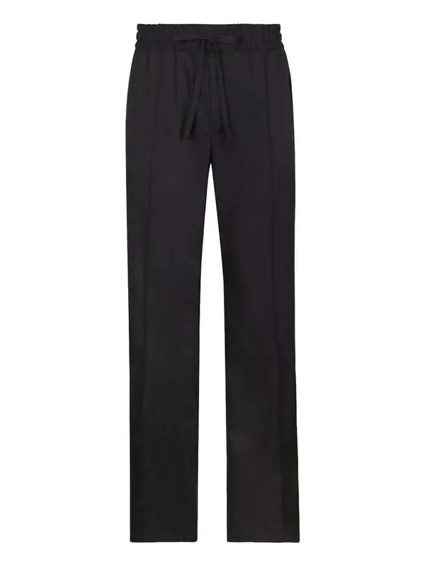 Dolce & Gabbana Drawstring-waist Wide-leg Trousers - Blue