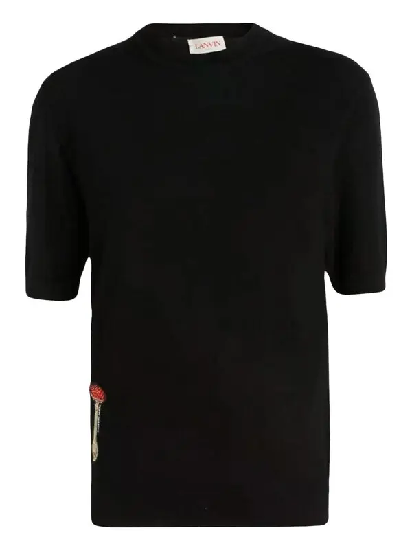 LANVIN Graphic Print T-shirt - Black
