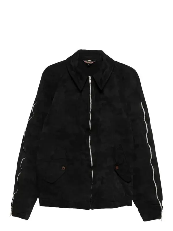 Comme Des Garçons Patterned Jacquard Jacket - Black