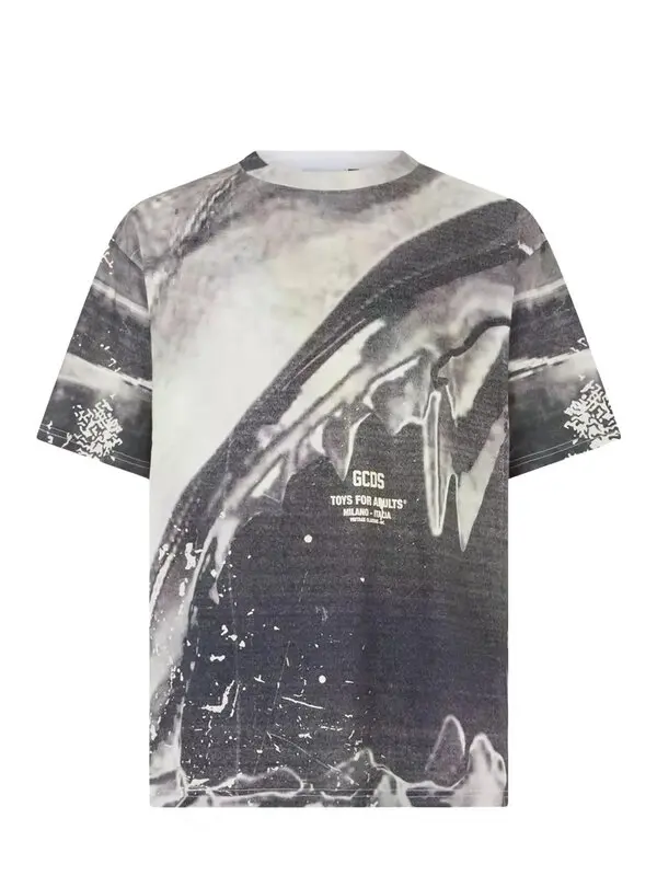 Gcds Morso Oversized T-shirt - Grey
