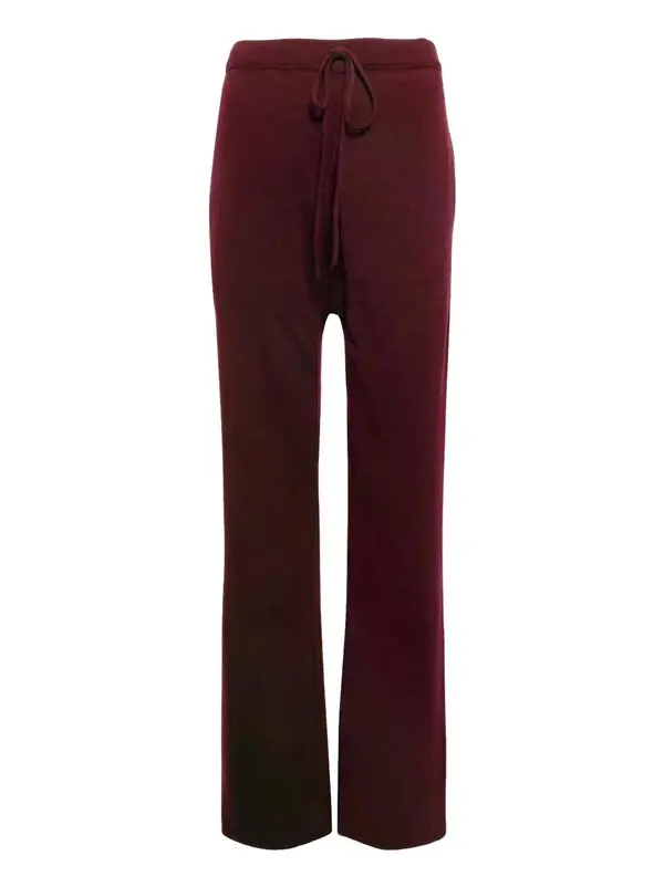 MAISON MARGIELA Wool-cashmere Blend Knitted Trousers - Red