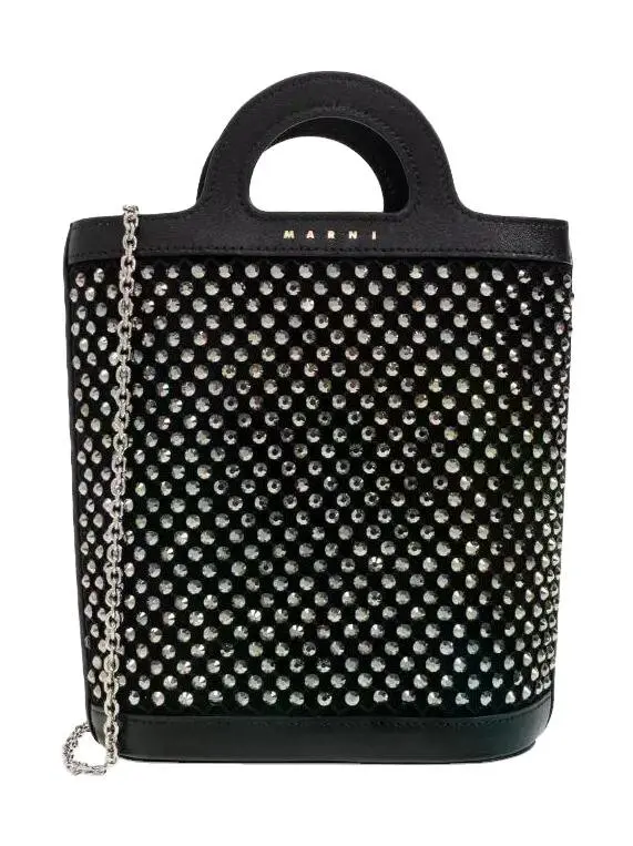 Marni Crystal-embellished Tote Bag - Black
