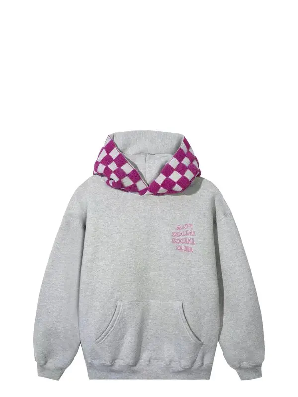 ANTI SOCIAL SOCIAL CLUB Checked Hoodie - Grey