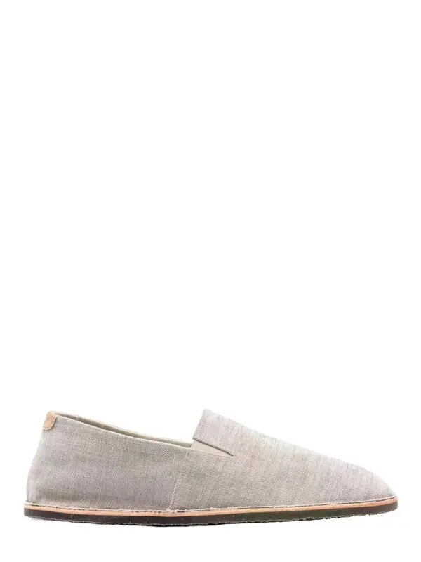 Brunello Cucinelli Mélange-effect Almond Toe Espadrilles - Neutrals