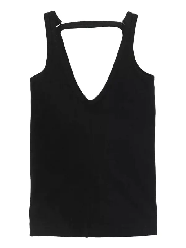 MAISON MARGIELA Strap-detail Tank Top - Black