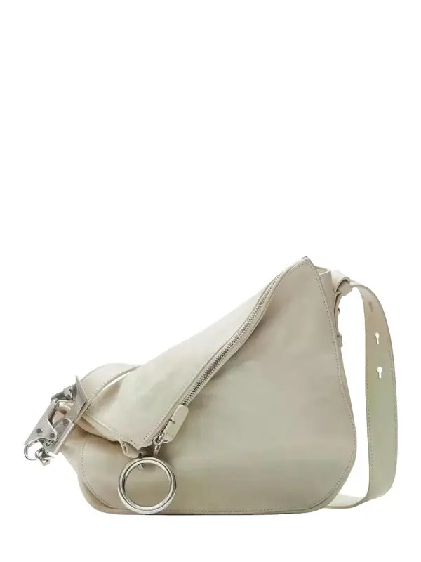 Burberry Knight Leather Shoulder Bag - Neutrals