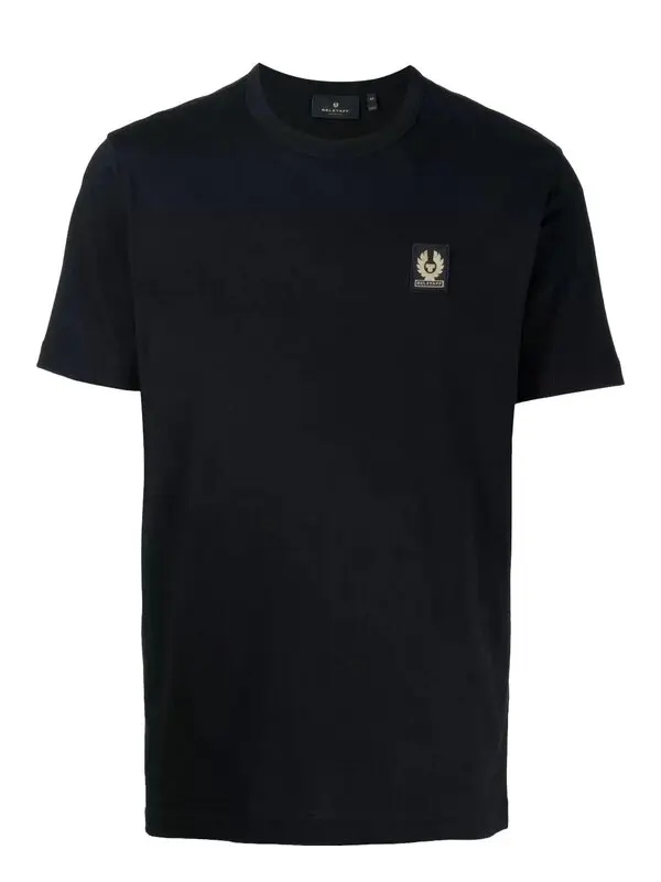 Belstaff Logo-patch Crew Neck T-shirt - Black