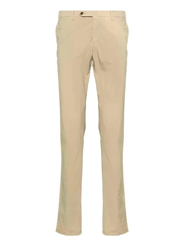 PT TORINO Mid-rise Slim-fit Trousers - Neutrals