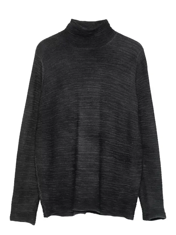 Avant Toi Ribbed Cashmere-silk Blend Sweater - Black