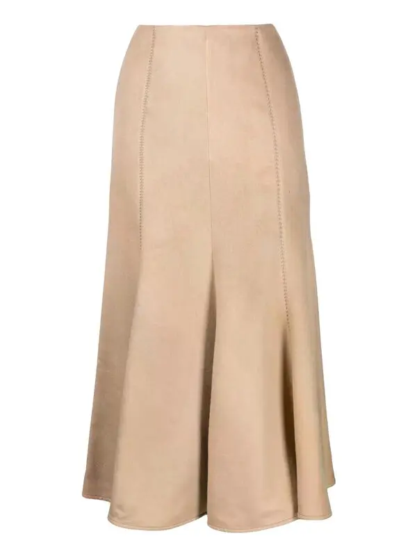 Gabriela Hearst Amy Flared Skirt - Neutrals