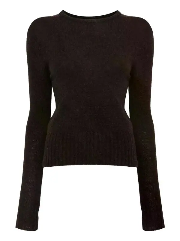 LEMAIRE Crew-neck Jumper - Brown
