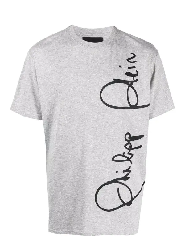 Philipp Plein Logo-print Short-sleeved T-shirt - Grey